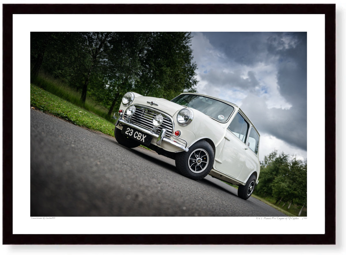 Mini Cooper Wall Art Prints | Hand-Signed & Framed | Limited100