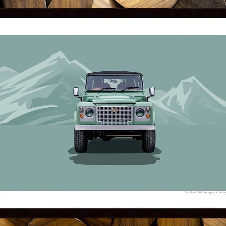 Land Rover Defender Wall Art Prints | Limited100